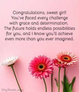 60+ Inspirational Graduation Messages for Daughter - MsgWords
