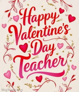 20+ Best Valentine Messages for Teachers - MsgWords
