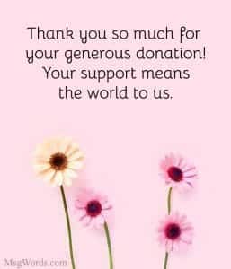 Best 20+ Sincere Thank You Messages for Donations