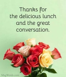 25+ Thank You Messages for Lunch - Sweet and Loving