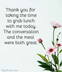 25+ Thank You Messages for Lunch - Sweet and Loving