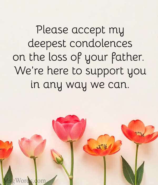 How To Write Condolence Message For Of Father Infoupdate