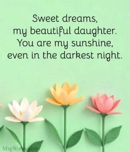 Top 55+ Good Night Messages for Daughter - Sweet Words