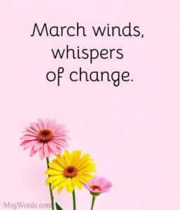 30+ Beautiful March Quotes for Calendars - MsgWords