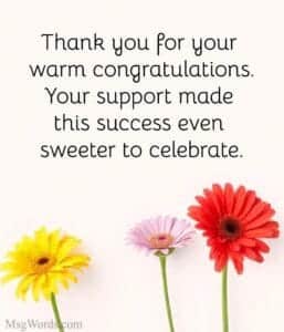 60+ Sweet Thank You Messages for Congratulations