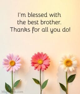 30+ Sincere Thank You Messages for Brother - MsgWords