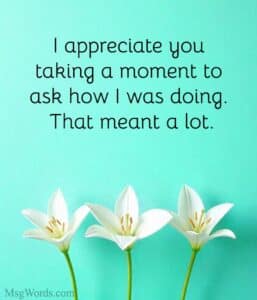 Top 30+ Thank You Messages for Checking up on Me
