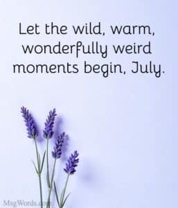 Top 40+ Hello July Quotes and Messages - MsgWords