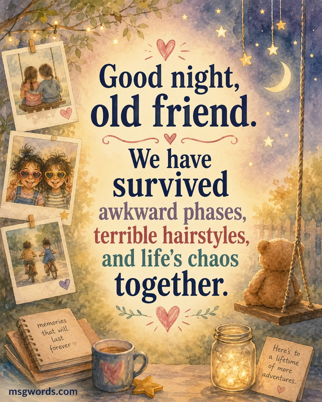 Good Night Messages for Friend and Best Friend That Feel Personal